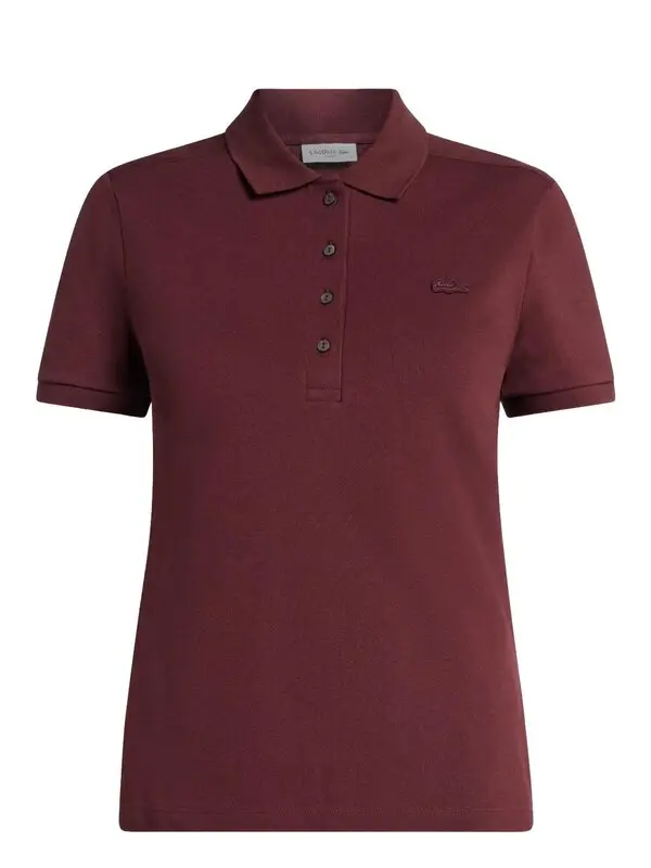 Lacoste Piqué-weave Polo Shirt - Red