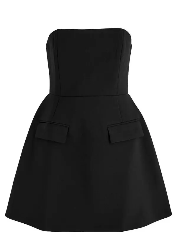 Oddmuse Strapless Mini Dress - Black