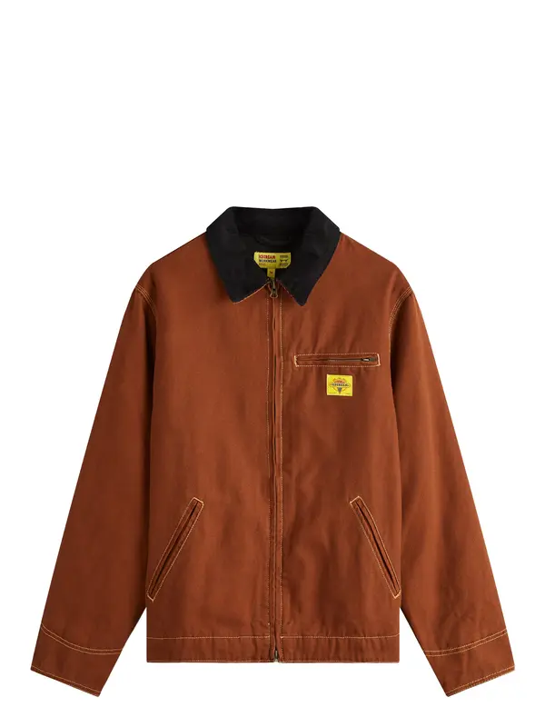 ICECREAM Canvas Lined Work Jacket - Brown
