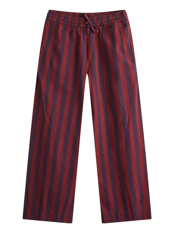 DAMSON MADDER Rafe Trousers - Navy And Red Stripe