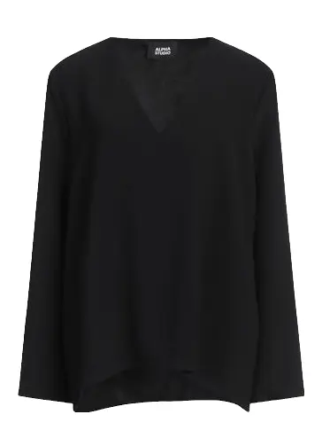 Alpha Studio Crepe Top - Black
