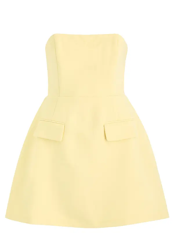 Oddmuse The Ultimate Muse Strapless Mini Dress - Yellow