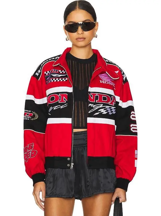 CPTN APPAREL X Honda 50th Anniversary Race Jacket - Red