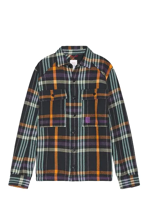 TOPO DESIGNS Mountain Shirt Jacket In Multi - Black Multi Plaid