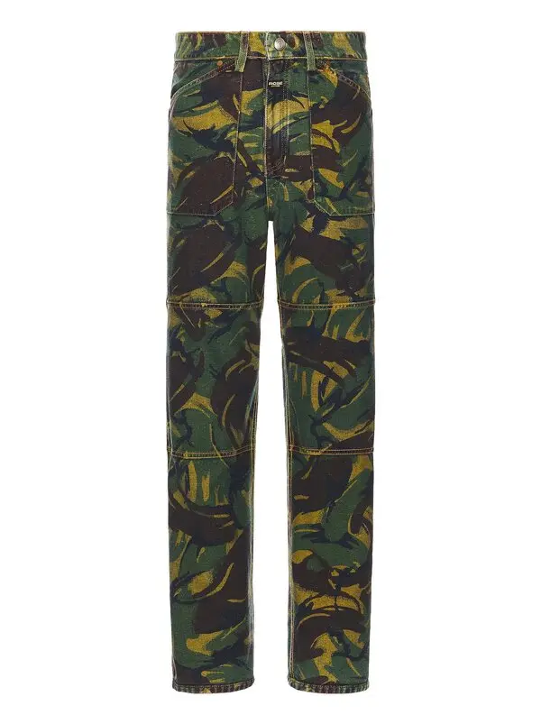 Martine Rose Reversible Camo Jeans - Blue Camo