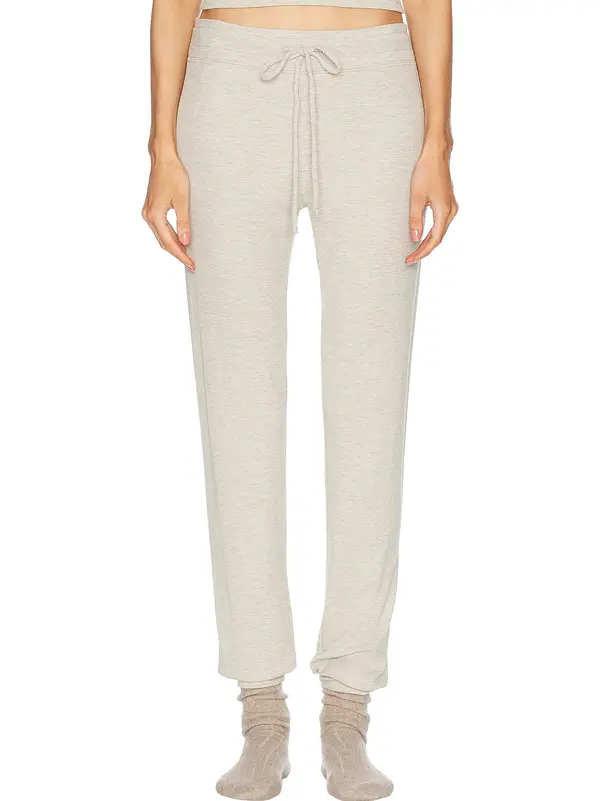 Eterne Drawstring Pant - Heather Oatmeal