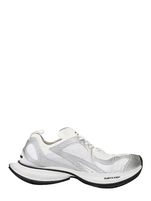 Balenciaga Circuit Sneakers - White & Silver