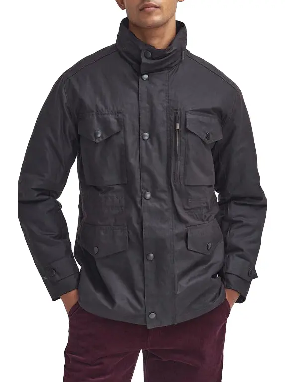 Barbour Sapper Regular Fit Weatherproof Waxed Cotton Jacket - Rustic/classic