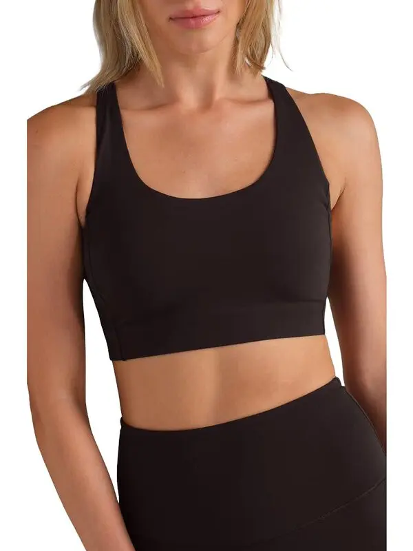 RHONE Revive Sports Bra - Dark Espresso