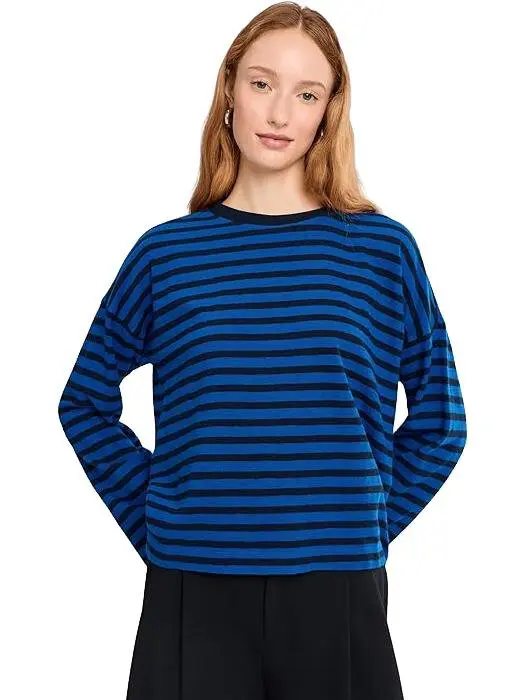 Madewell Striped Long Sleeve Tee - Navy