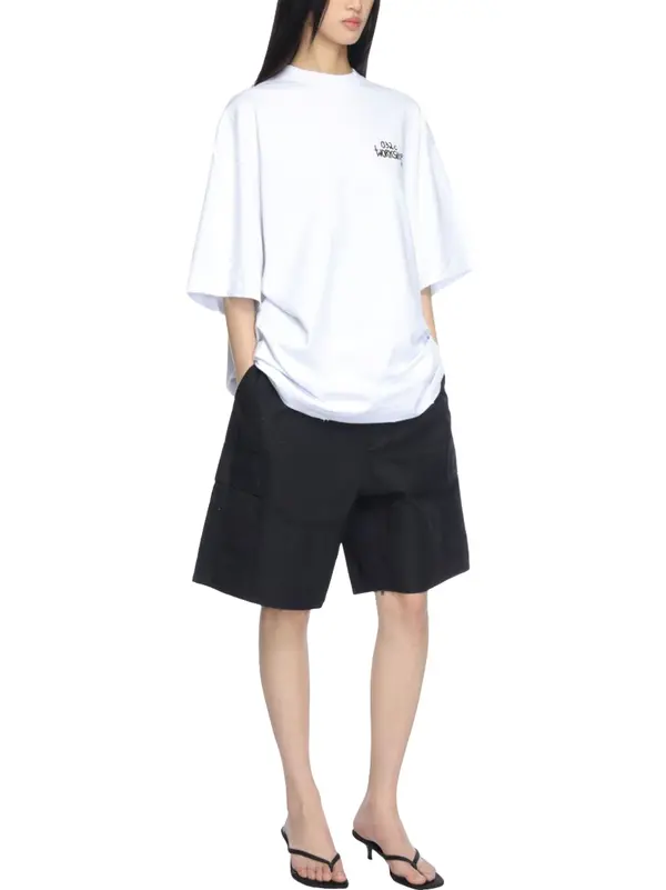 032C Team Cotton Cargo Shorts - Black