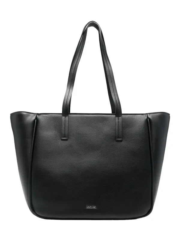 Calvin Klein Plaque Tote Bag - Black