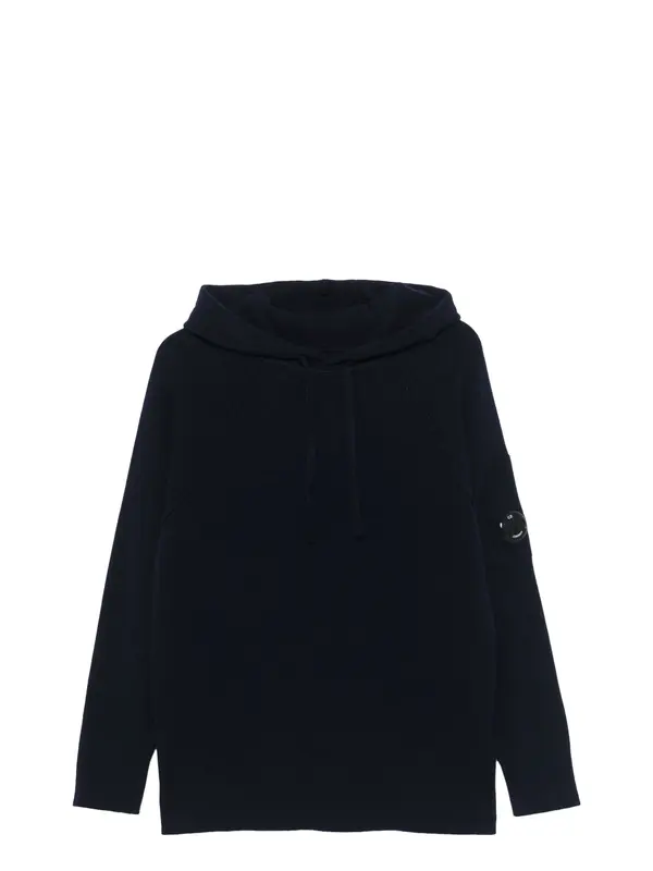C.P. COMPANY Lens-detail Hoodie - Blue