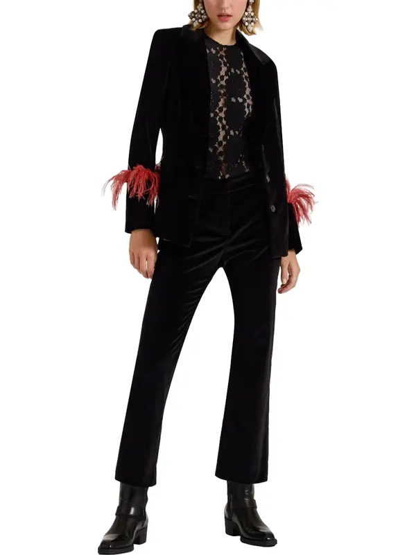 La DoubleJ 24/7 Jacquard Trousers - Black