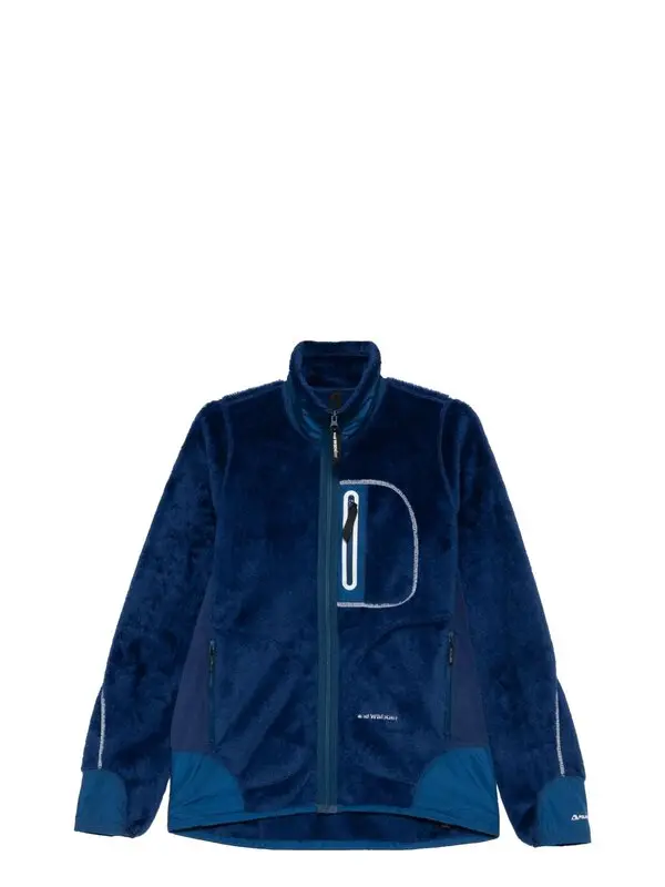 AND WANDER Fleece Zip Jacket - Blue