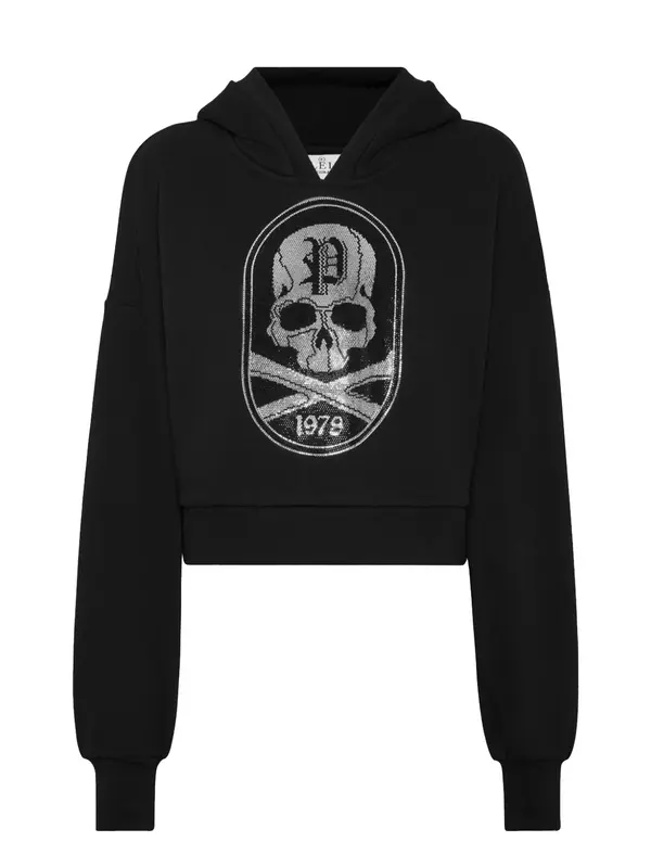 Philipp Plein Skull & Bones Hoodie - Black