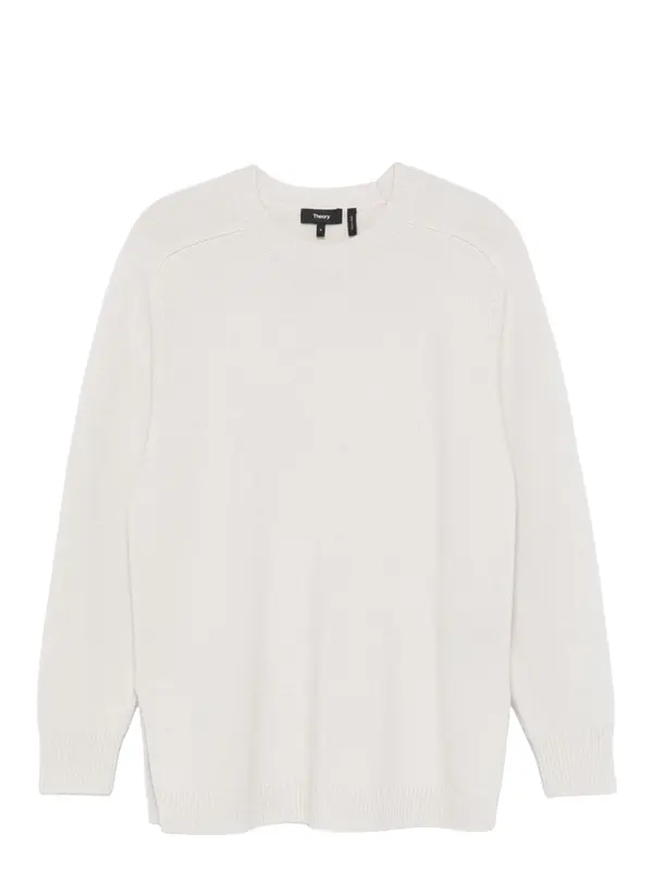 Theory Karenia Cashmere Sweater - White