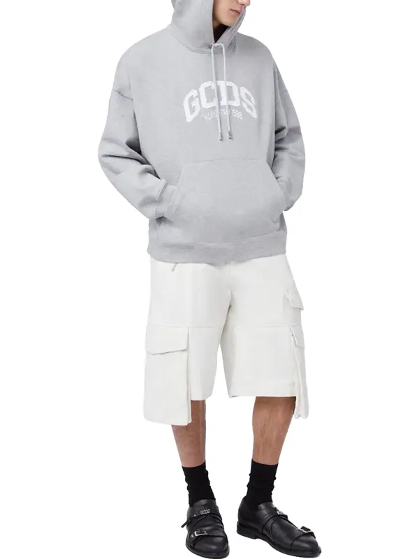 Gcds 1988 Logo-print Hoodie - Grey
