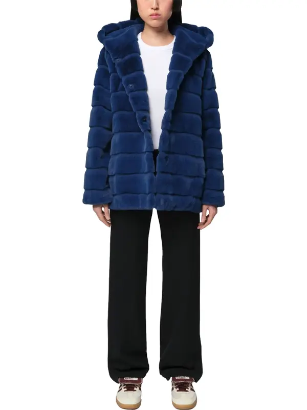 Apparis Goldy Hooded Coat - Blue