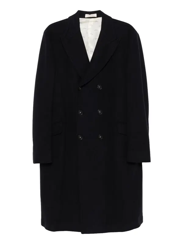 Massimo Alba Dodge Cashmere Coat - Blue