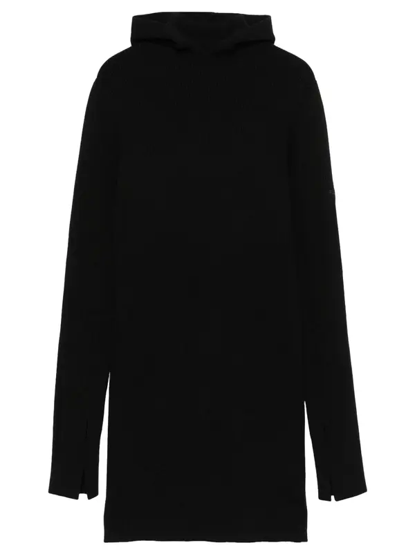 Fendi Hooded Mini Dress - Black