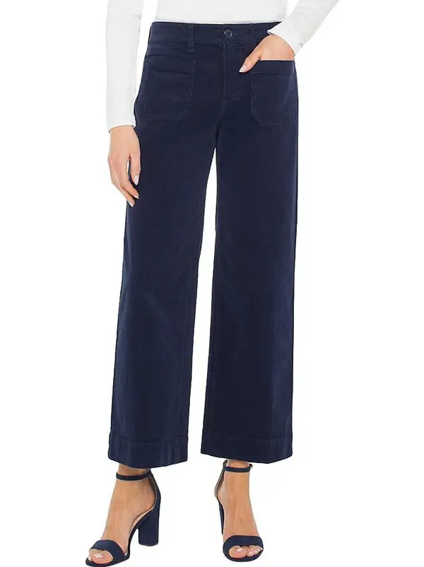 LIVERPOOL Corduroy Wide Leg Pants - Artic Night