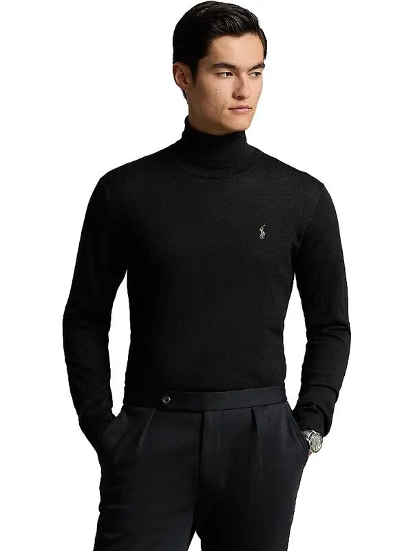 Polo Ralph Lauren Wool Turtleneck Sweater - Black