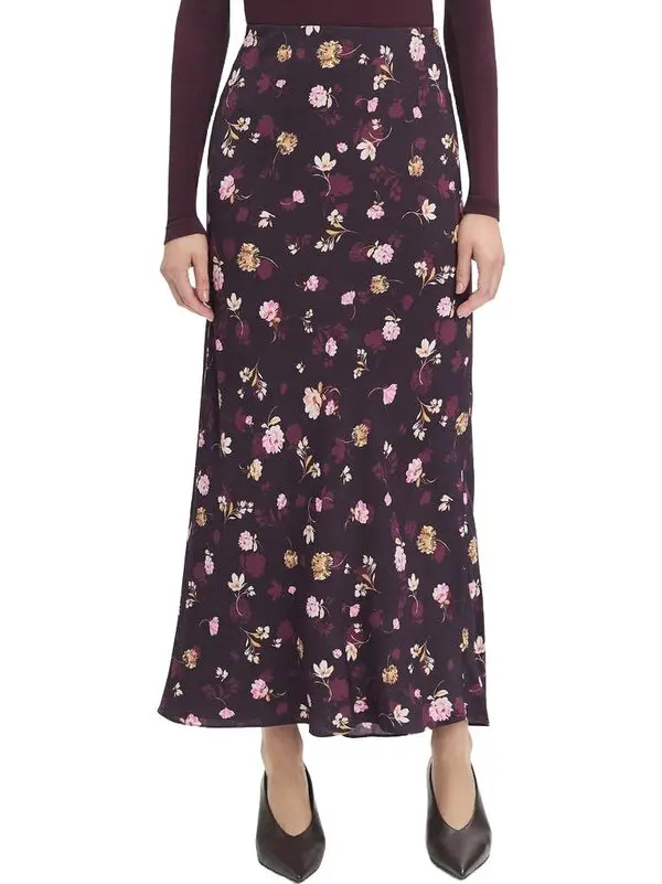 FAVORITE DAUGHTER The Favorite Satin Slip Skirt - Whimsical Monet