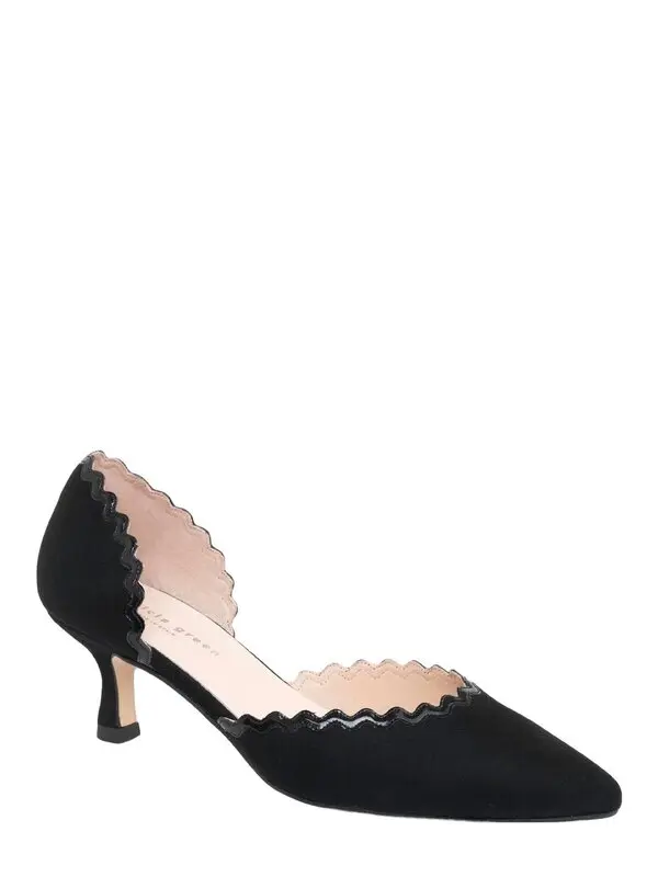 PATRICIA GREEN Olivia D'orsay Kitten Heel Pump - Black