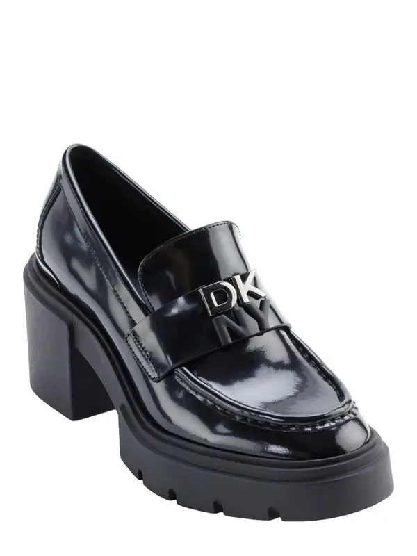 Dkny Texas Platform Loafer - Blk - Black
