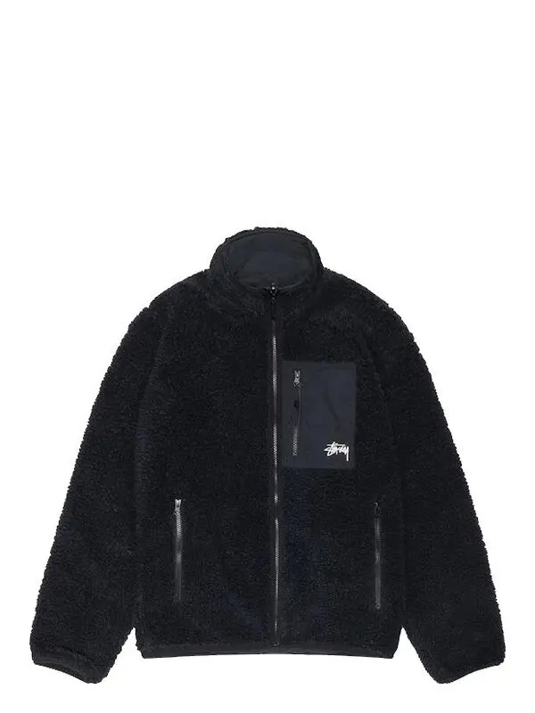 StÜssy Sherpa Reversible Jacket - Black