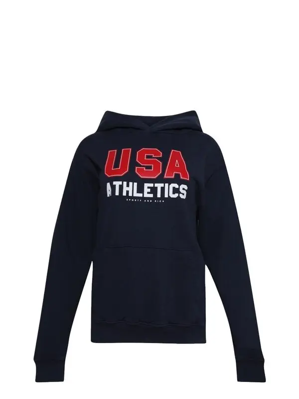 SPORTY & RICH Usa Athletics Hoodie - Blue