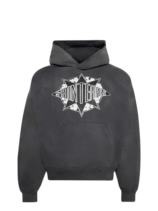SAINT MXXXXXX X Denim Tears Hoodie - Washed Black