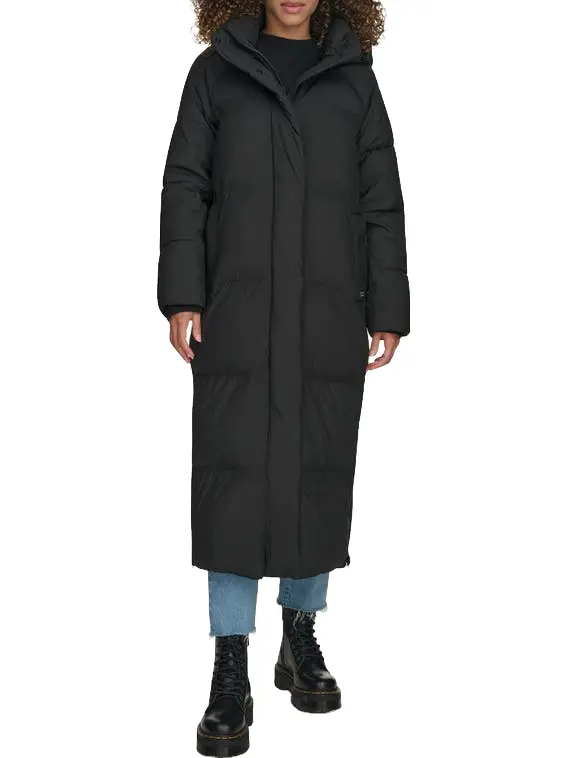 LEVI'S Water Resistant Maxi Puffer Coat - Black