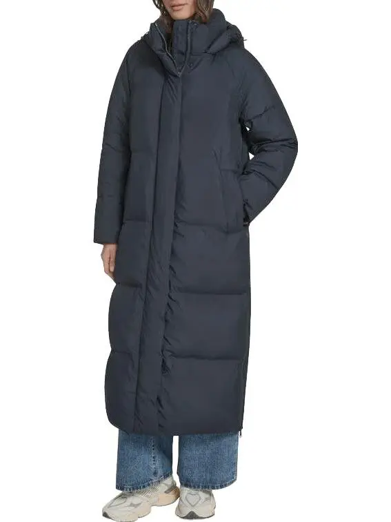 LEVI'S Water Resistant Maxi Puffer Coat - Navy