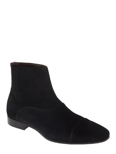 Mezlan Cap Toe Ankle Boots - Black