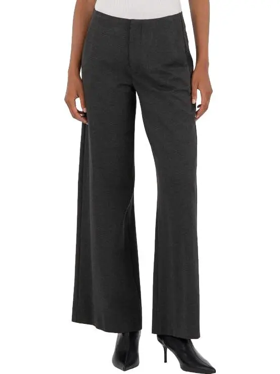 Kut From The Kloth Meg High-rise Wide-leg Pants - Charcoal