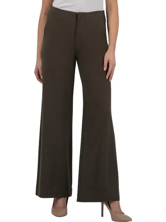 Kut From The Kloth Meg High-rise Wide-leg Pants - Olive