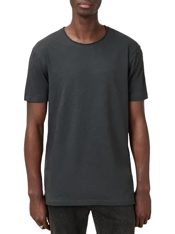 ALLSAINTS Figure Roll Neck Cotton T-shirt - Carter Grey