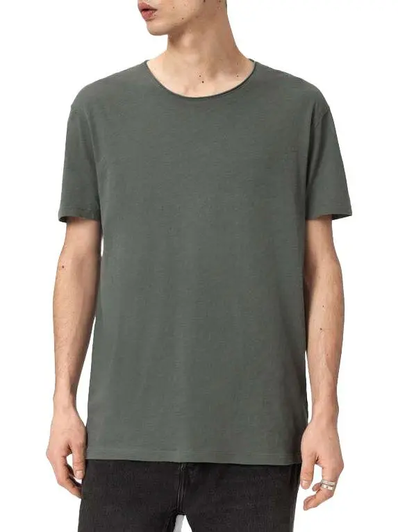 ALLSAINTS Figure Roll Neck Cotton T-shirt - Gastor Green