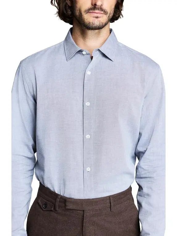 Billy Reid Hutcheson Oxford Dress Shirt - Light Blue