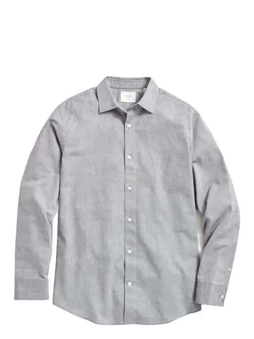 Billy Reid Hutcheson Oxford Dress Shirt - Light Grey