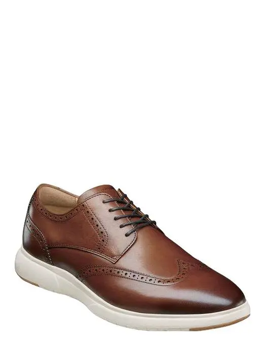 Florsheim Dash Wingtip Derby - Cognac Multi