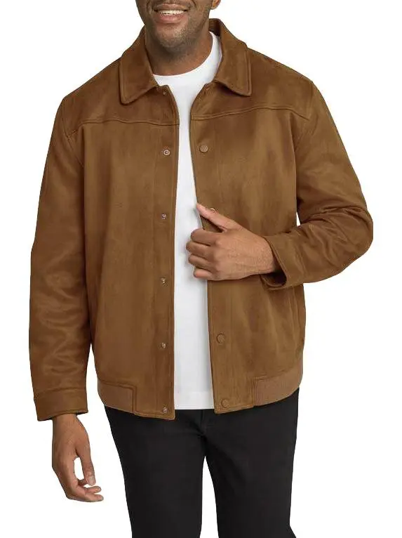 JOHNNY BIGG Casey Faux Suede Jacket - Tan