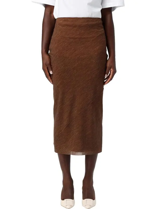Philosophy Di Lorenzo Serafini Midi Skirt - Brown