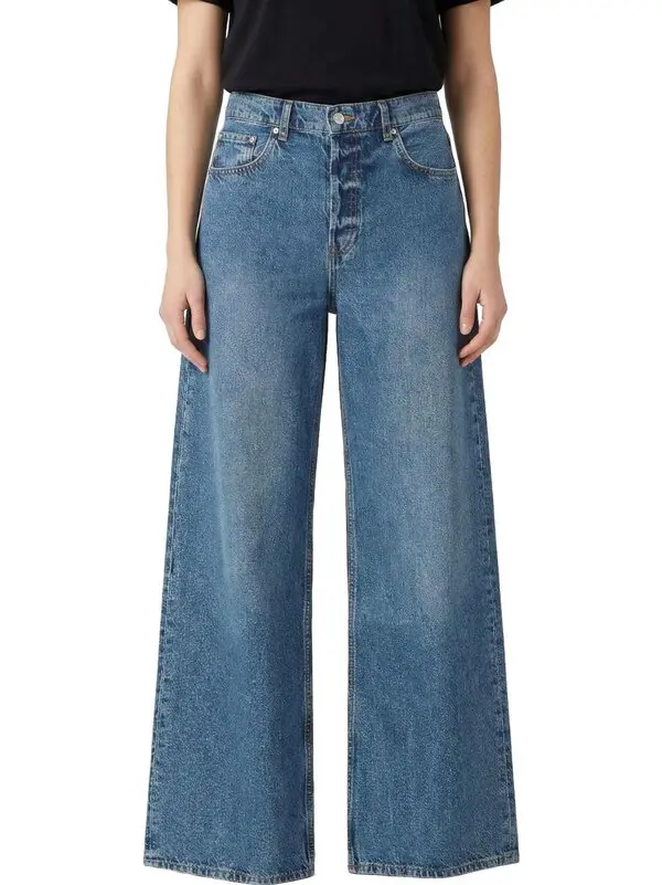 ANINE BING Wide Leg Jeans - Blue