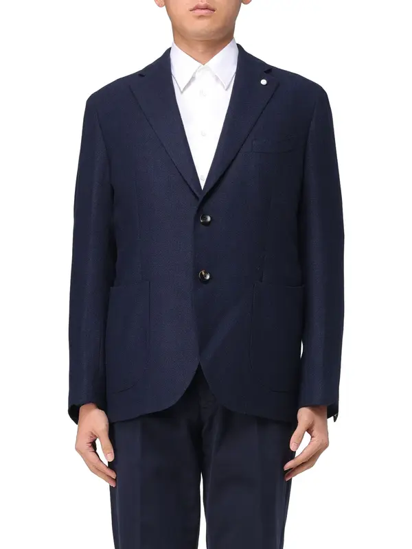 LUIGI BIANCHI Tailored Jacket - Blue
