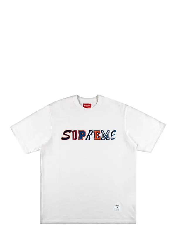Supreme Collage Logo Short-sleeve Top - White