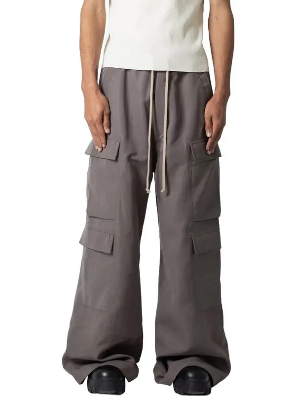 Mnml Oversized Double Cargo Pocket Pants - Brown