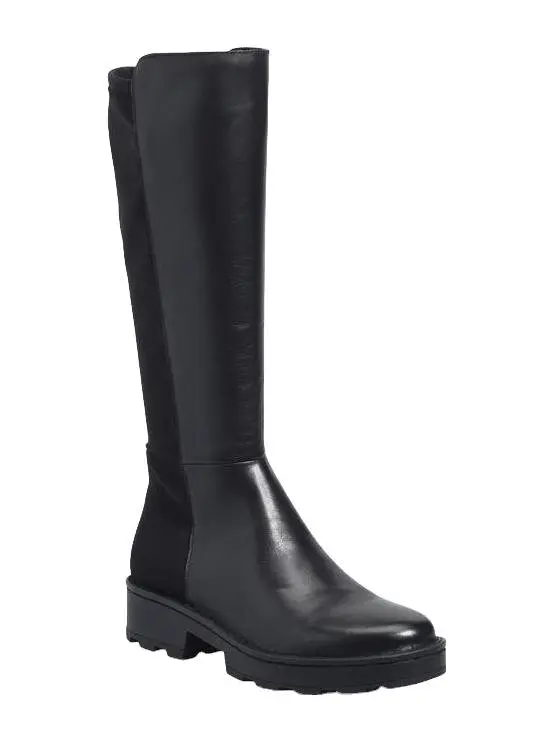 BØRN Caraway Knee High Boot - Black Leather